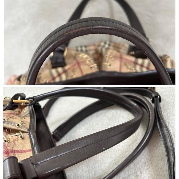 Burberry | Bags | Burberry Links Accents Detachable Strap Euc | Poshmark